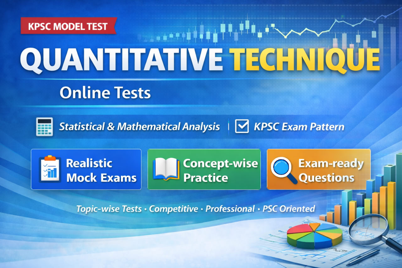 HSST Economics Online Mock Tests-Quantitative Techniques - Learn at ...